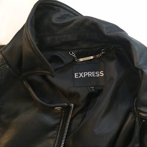 Express | Jackets & Coats | Nwot Express Faux Leather Jacket | Poshmark